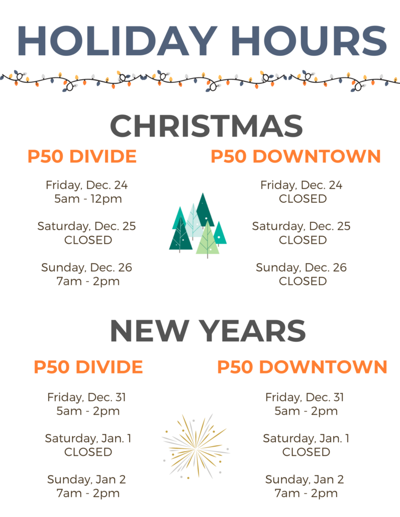 Christmas & New Years Hours - Proximal50